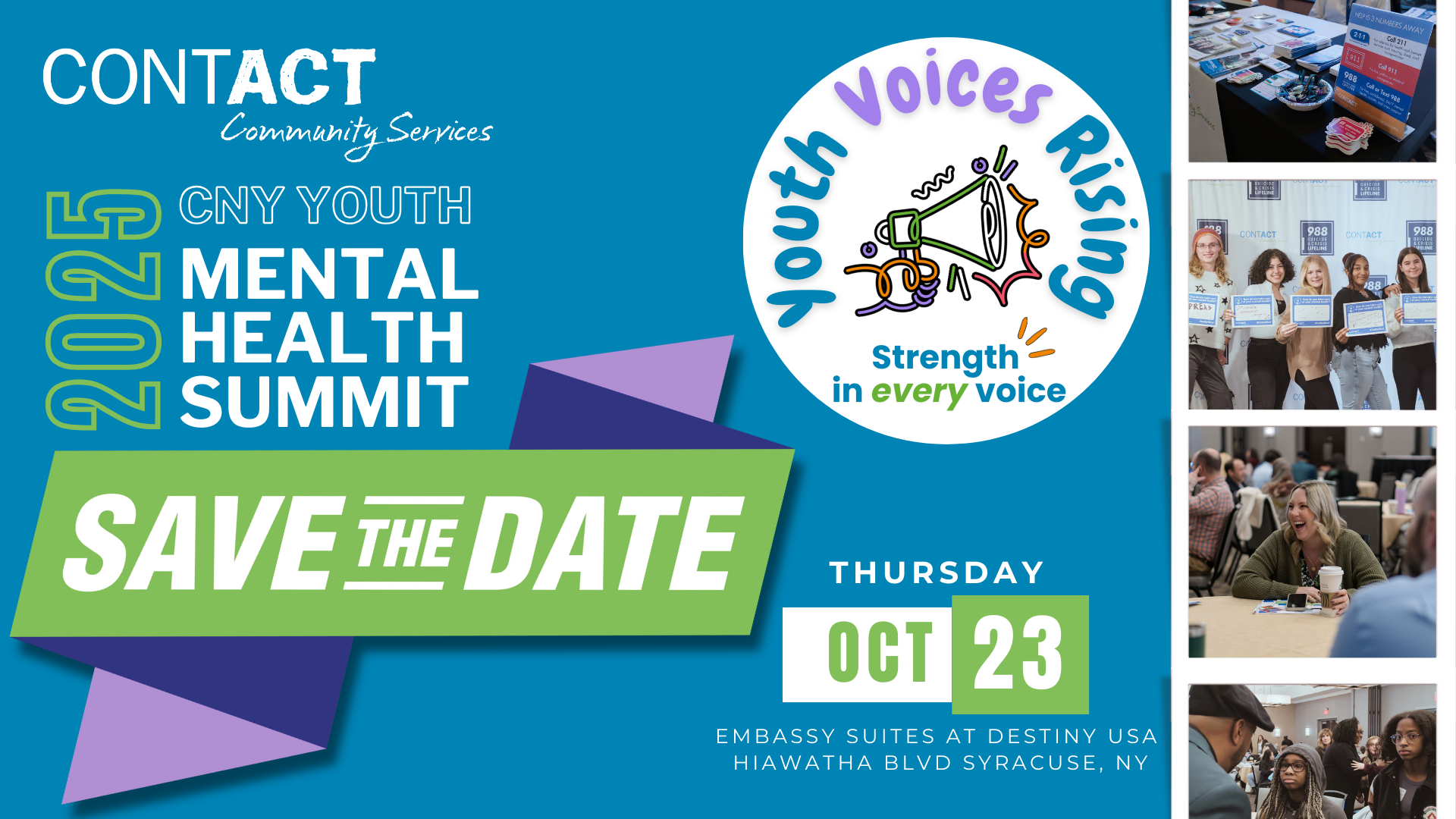 CNY Youth Mental Health Summit | Contact Community Services